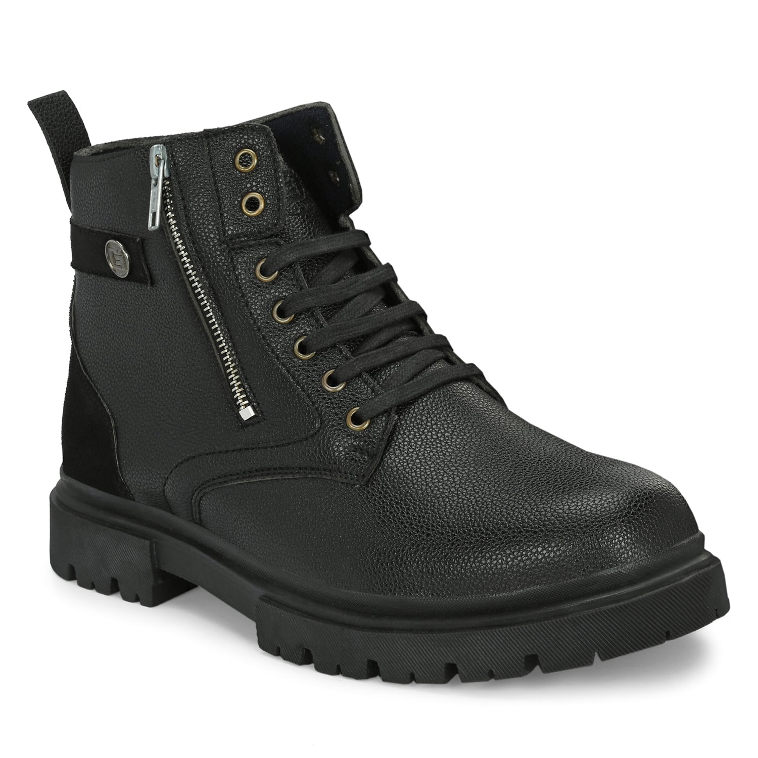 Eego Italy Chunky Zipper Boots AWESOME-BLACK